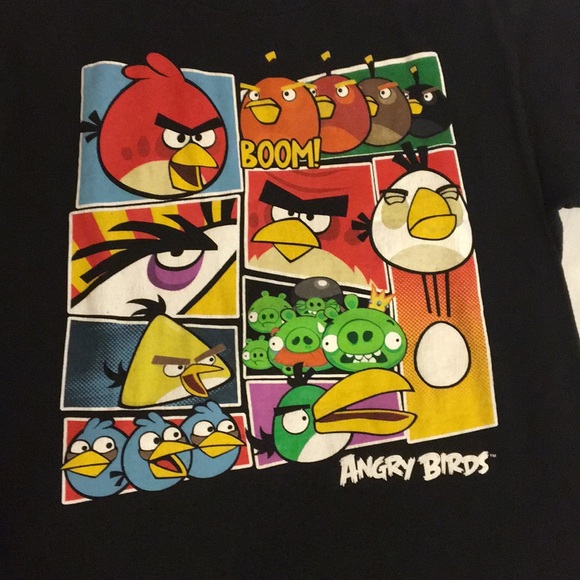 Shirts & Tops | Wreck It Ralph Minions Angry Birds Graphic Tees | Poshmark